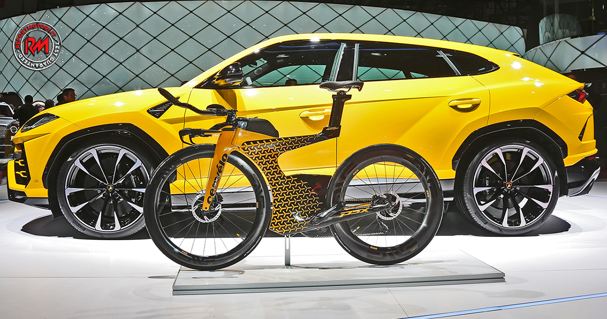 Cervélo P5X Lamborghini edition al Salone dell'Auto di Ginevra 2018
