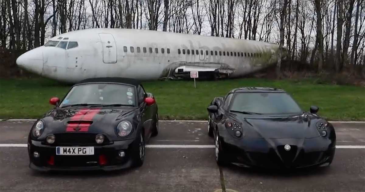 Alfa Romeo 4C vs Mini Cooper JCW Roadster - ReportMotori.it