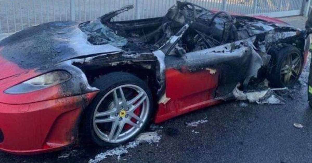Una Ferrari F430 distrutta appena acquistata! - ReportMotori.it