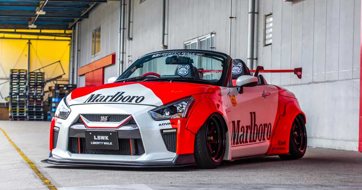 Liberty Walk trasforma una Daihatsu Copen in GTR! - ReportMotori.it